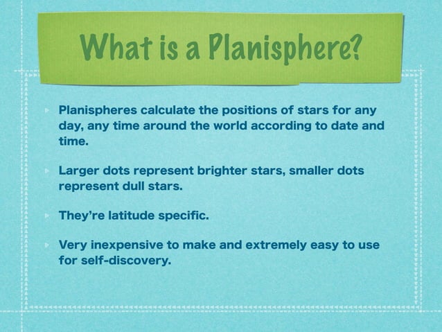 Planispheres | KEY