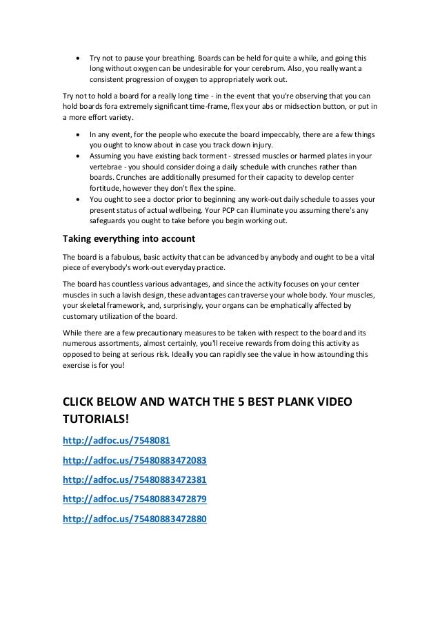 Plank.pdf | Bodybuilding | Sports