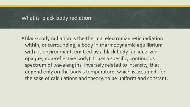 Plank’s Quantum theory.pptx | Physics | Science