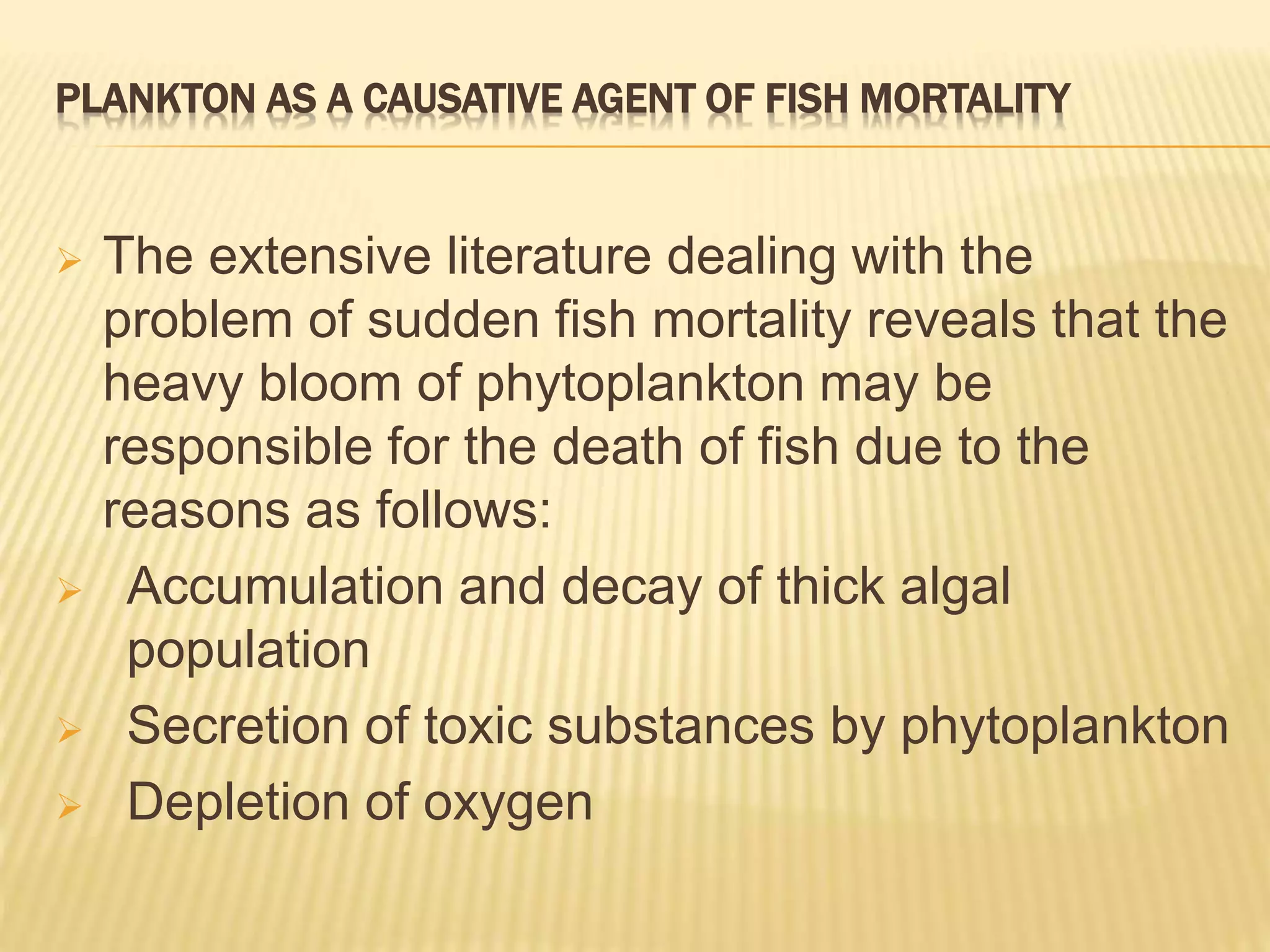 Plankton and fisheries | PPTX