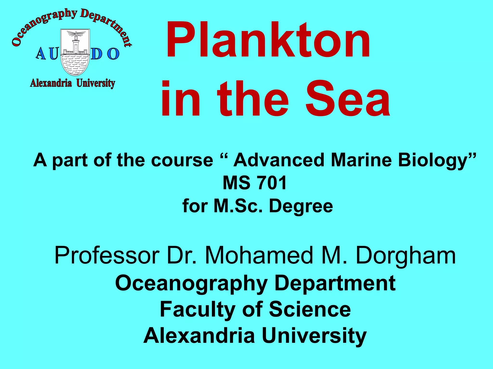 Plankton in the Sea.ppt