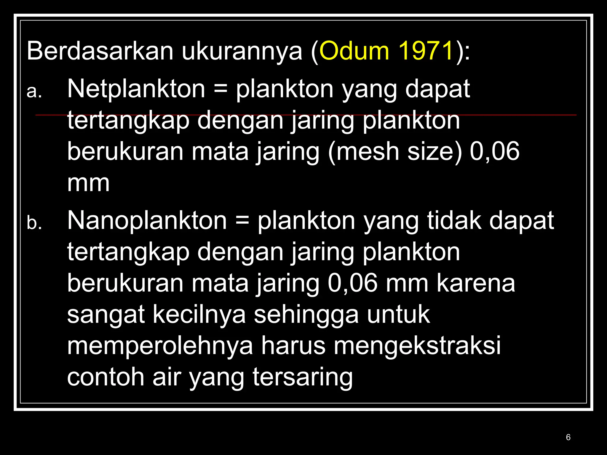membahas tentang plantonoligi di bidang perikanan | PPT