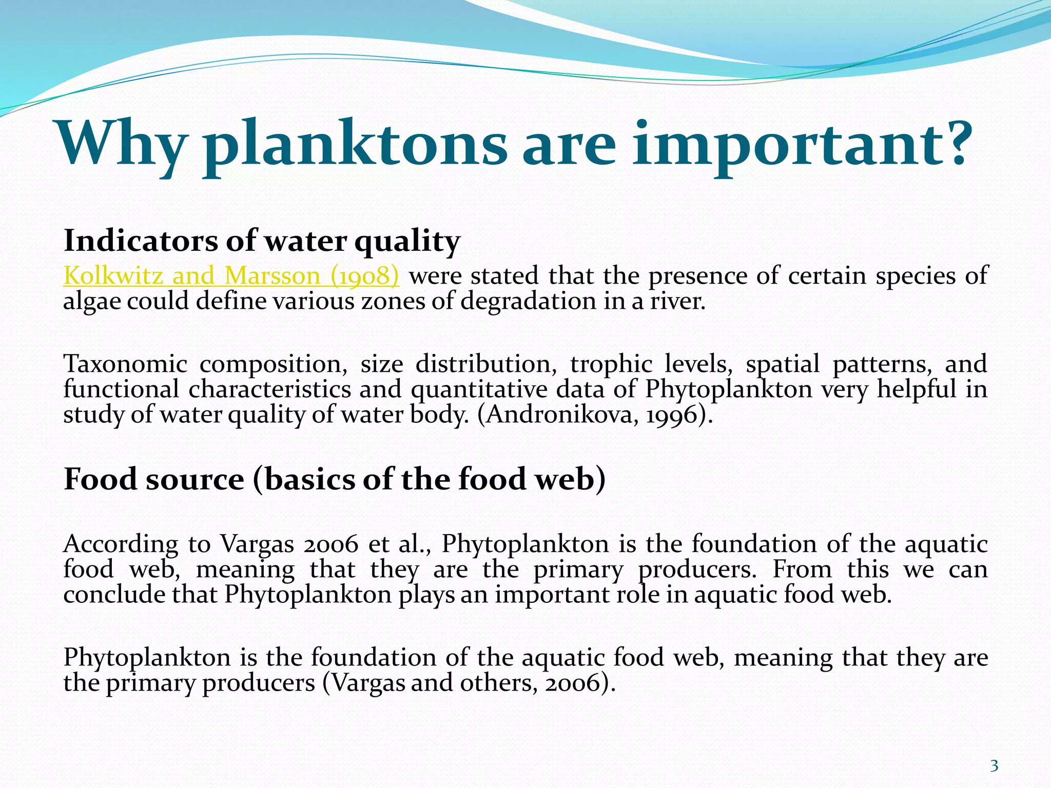INTRODUCTION OF PLANKTON | PPTX