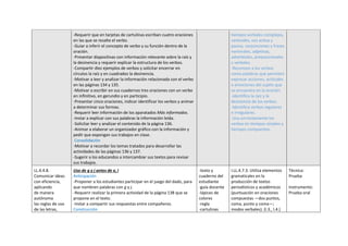 Planificación por unidad del área de lengua y literatura ...