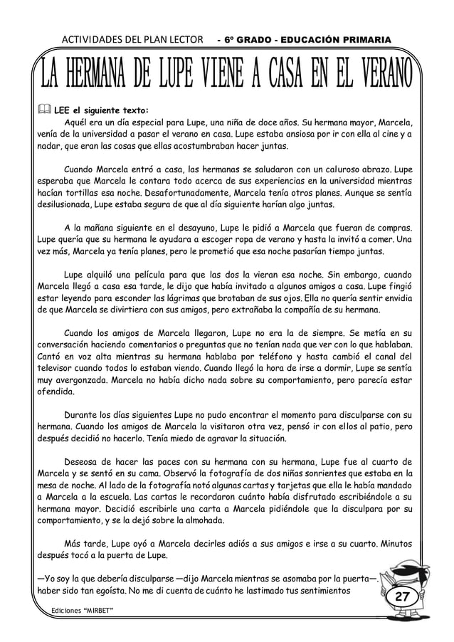 PLAN LECTOR 6TO GRADO 2018.doc