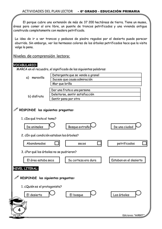 PLAN LECTOR 6TO GRADO 2018.doc