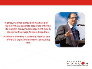 Planman Marcom Profile | PPTX