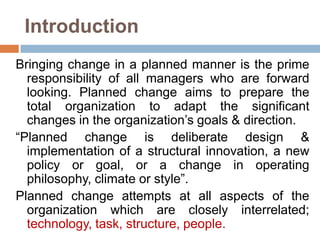 Planned change | PPTX