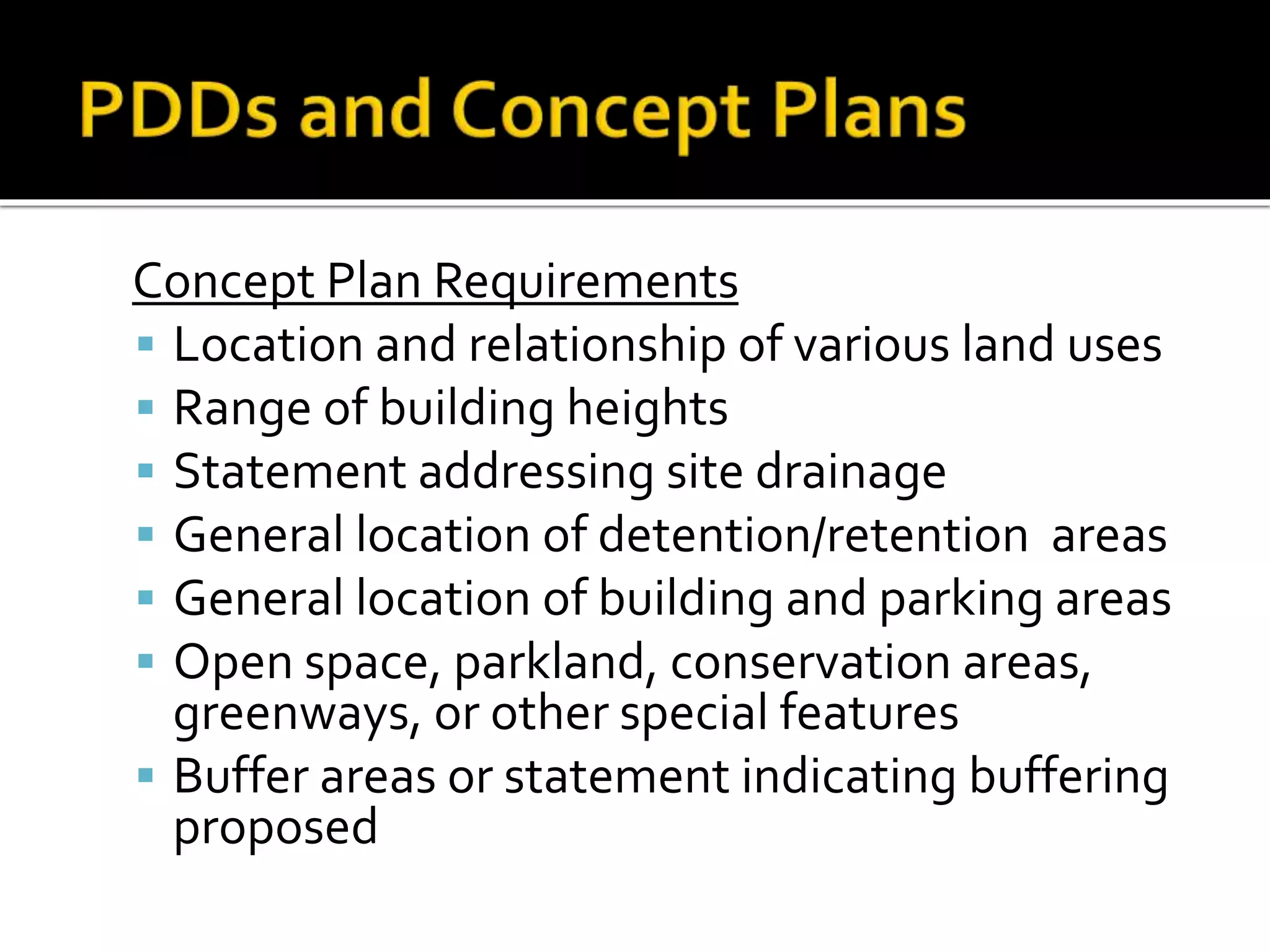 Planned Development Districts and Concept Plans | PPTX