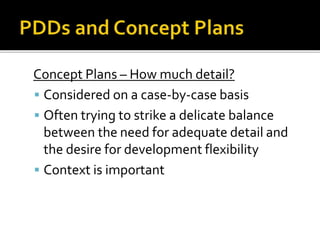 Planned Development Districts and Concept Plans | PPTX