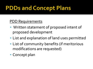 Planned Development Districts and Concept Plans | PPTX