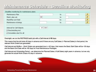 Planned maintenance scheduling overview | PPT