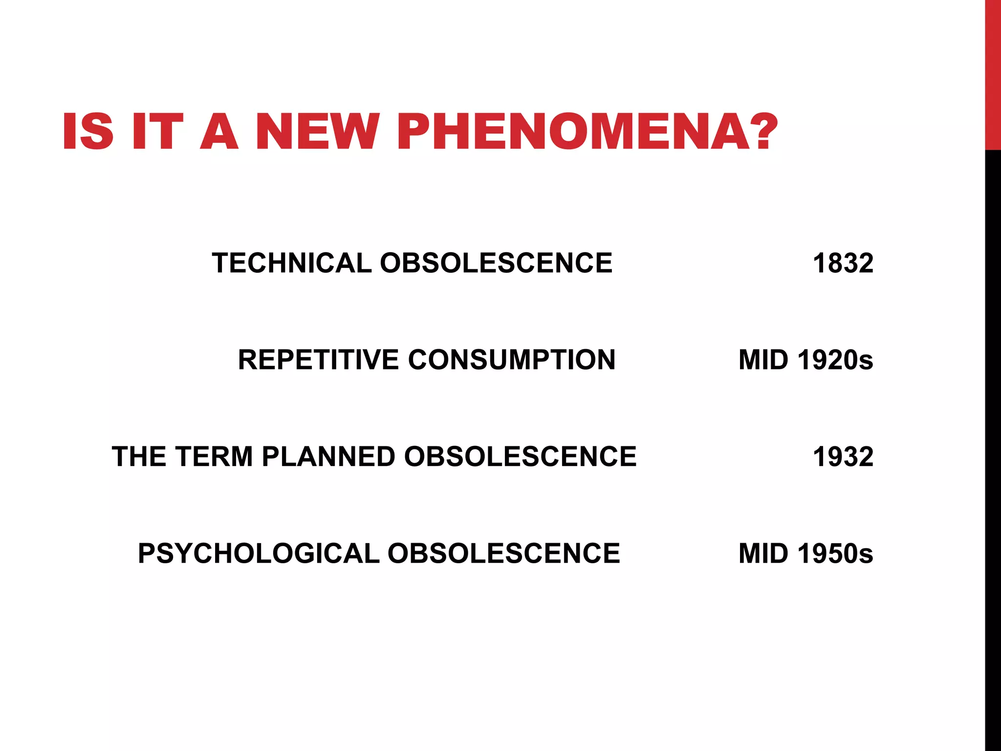 Planned Obsolescence | PPTX