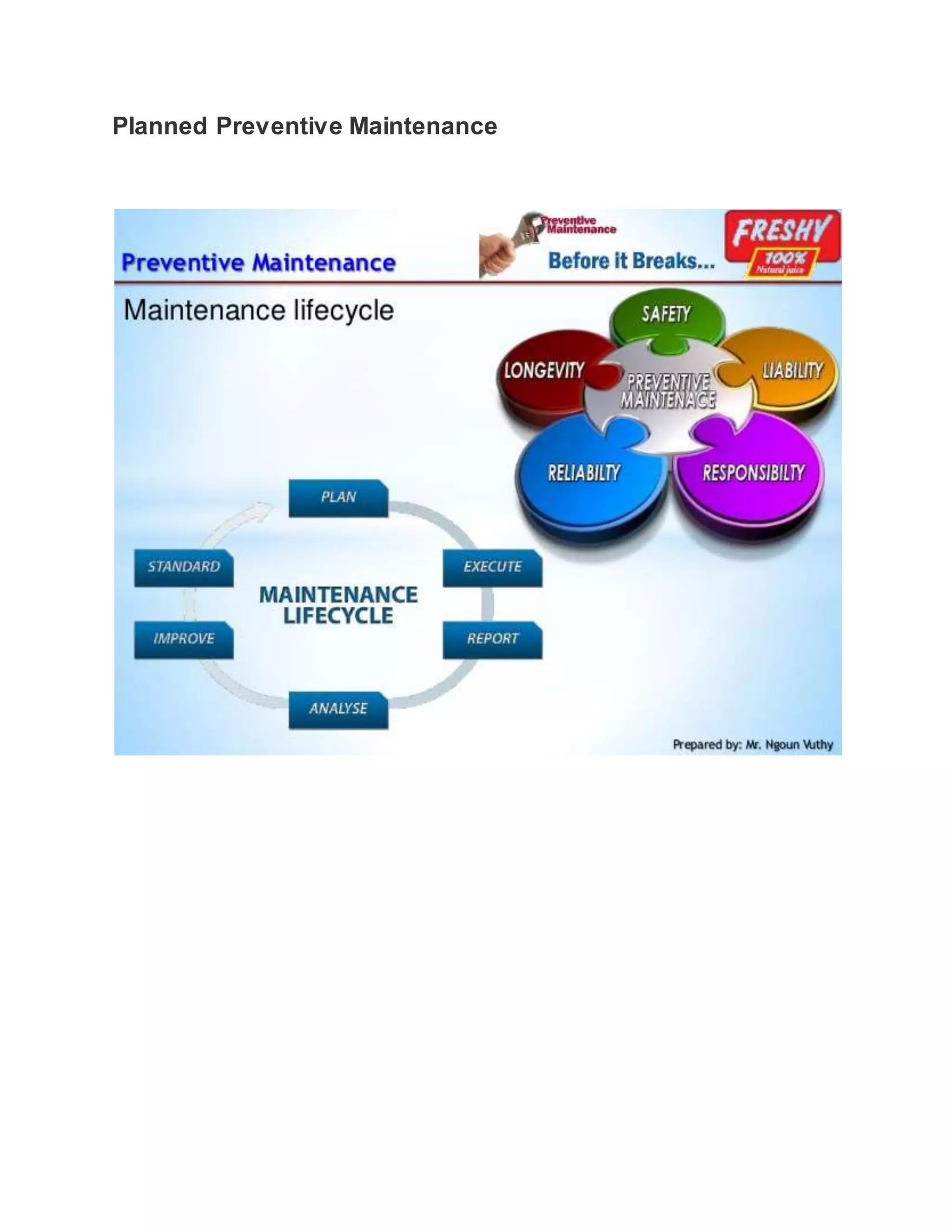 Planned preventive maintenance report | DOCX