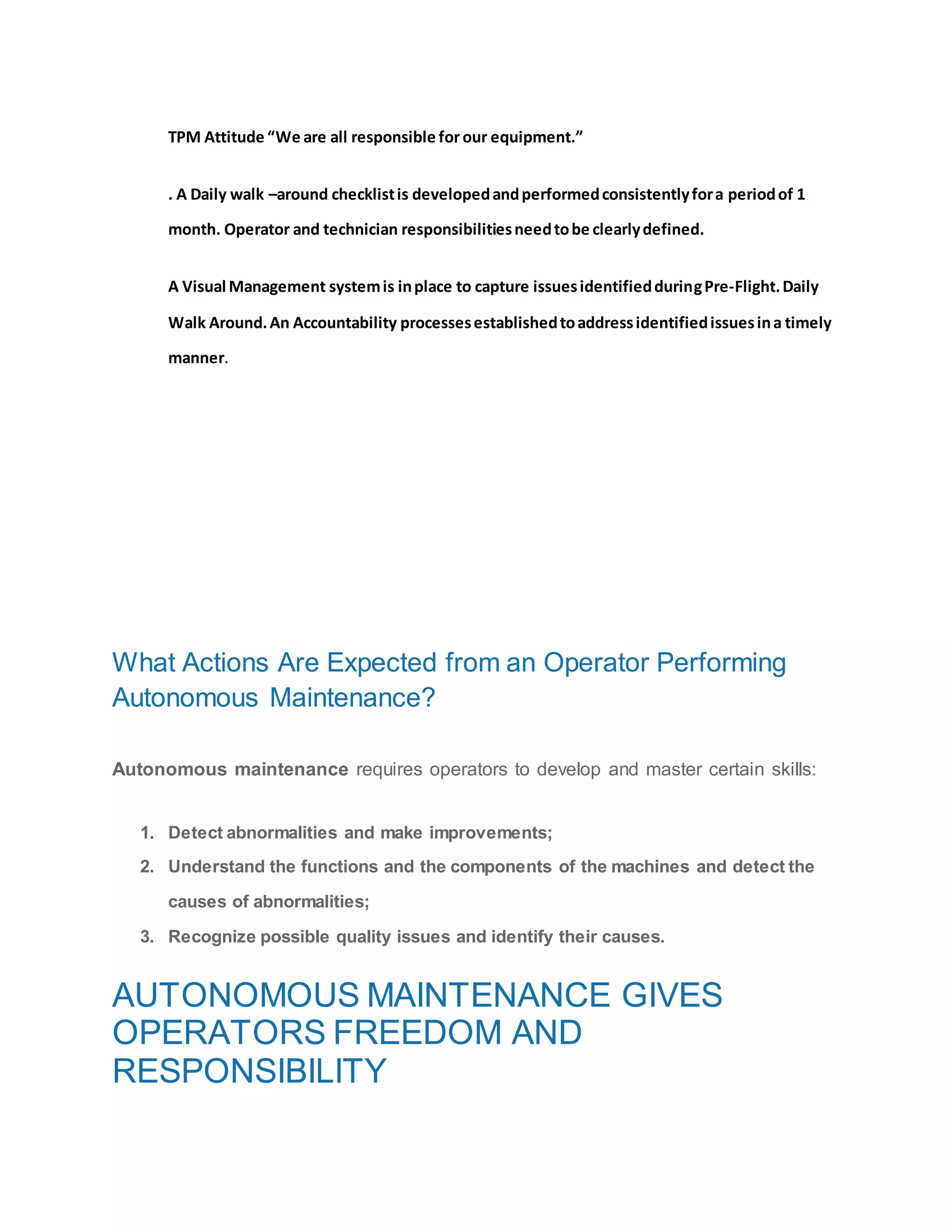 Planned preventive maintenance report | DOCX