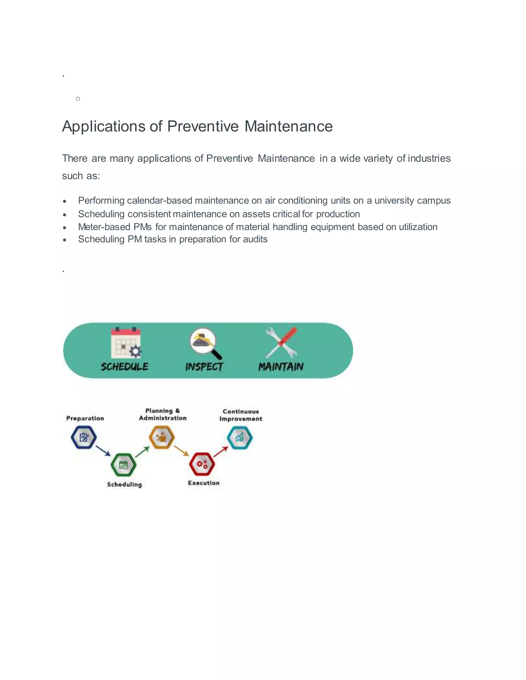 Planned preventive maintenance report | DOCX