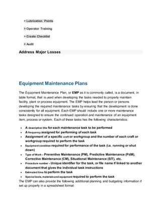 Planned preventive maintenance report | DOCX
