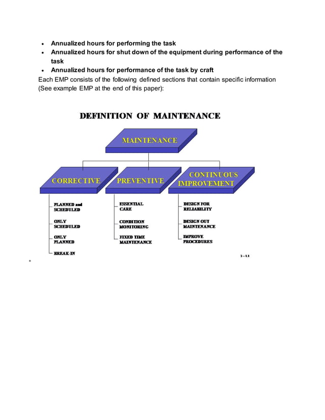Planned preventive maintenance report | DOCX