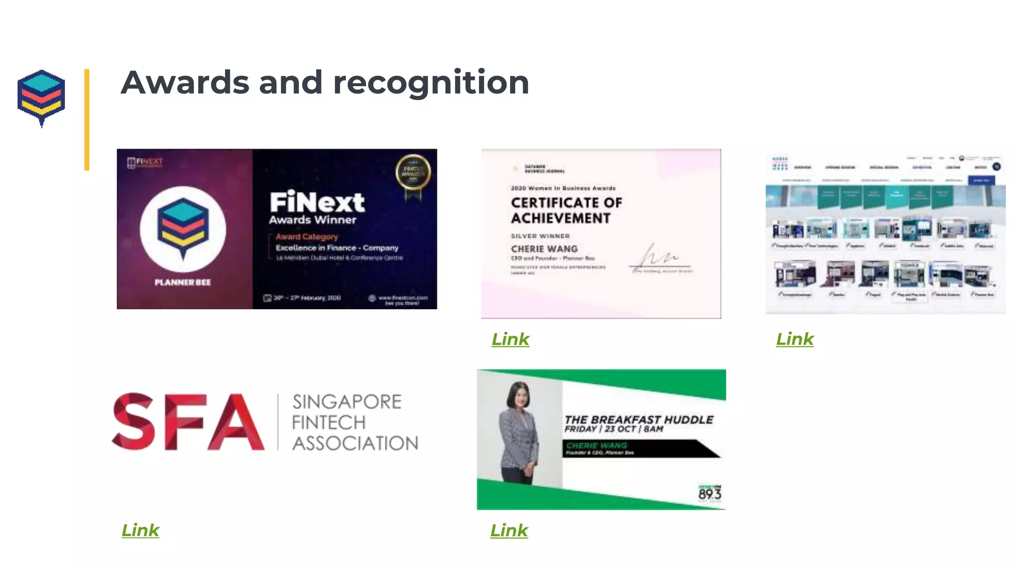 The Digital Innovation Award - Planner Bee | PPT