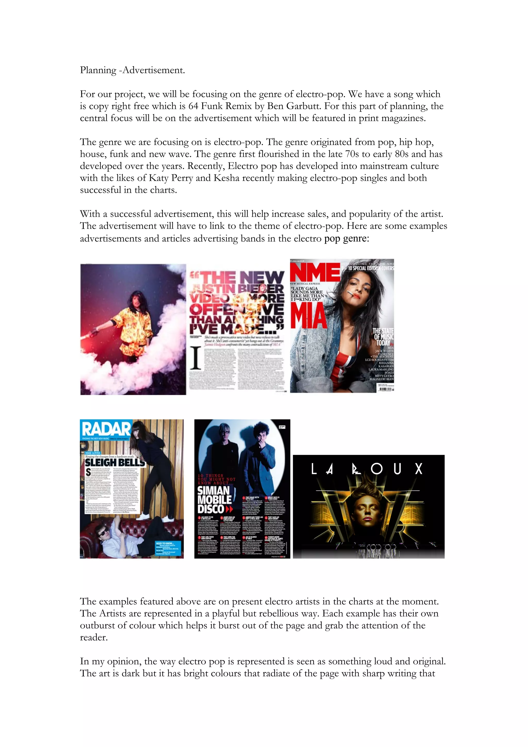 Planning for advertisement | DOC