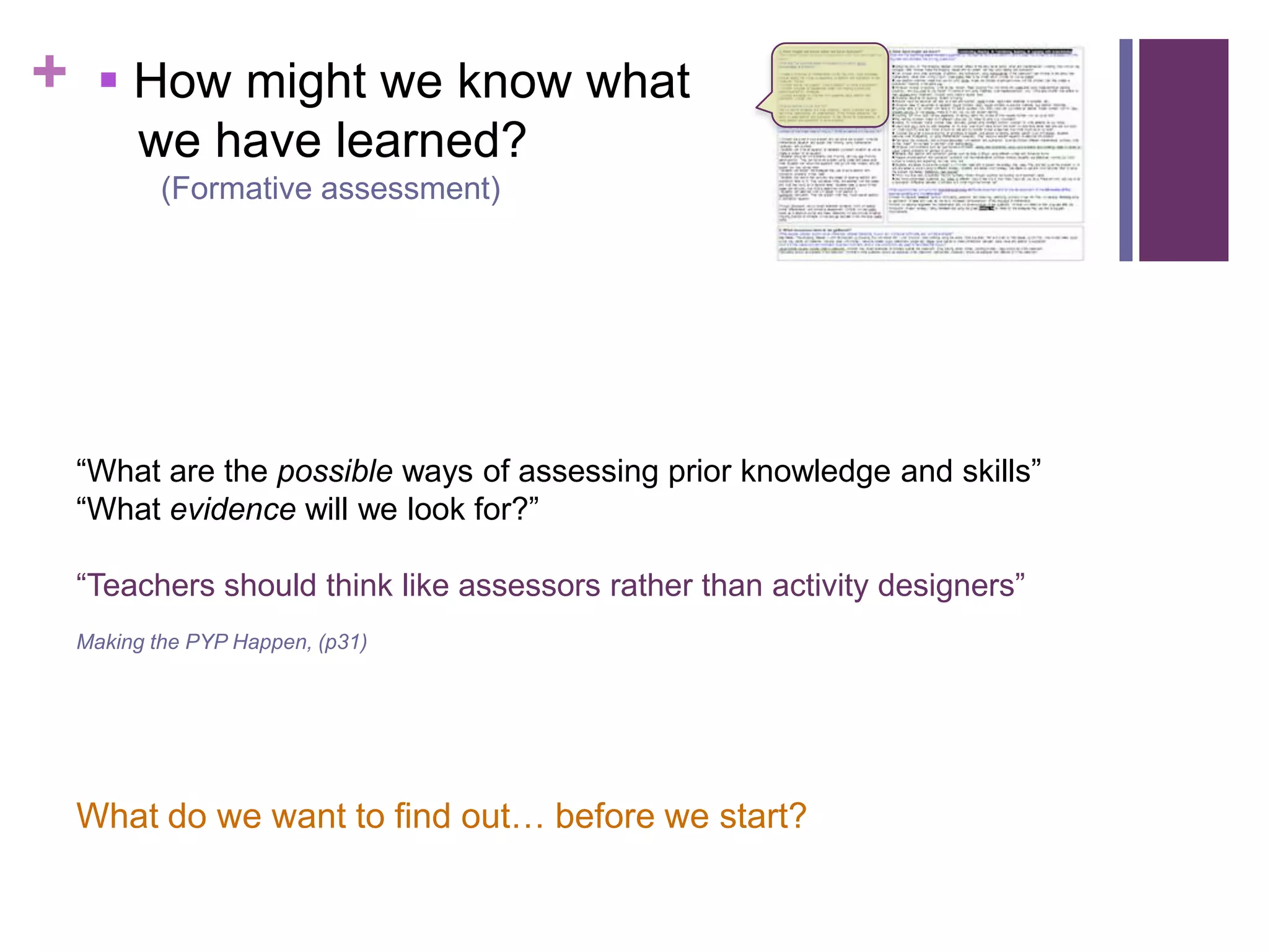 Maths in the PYP - Putting it onto paper | PPTX
