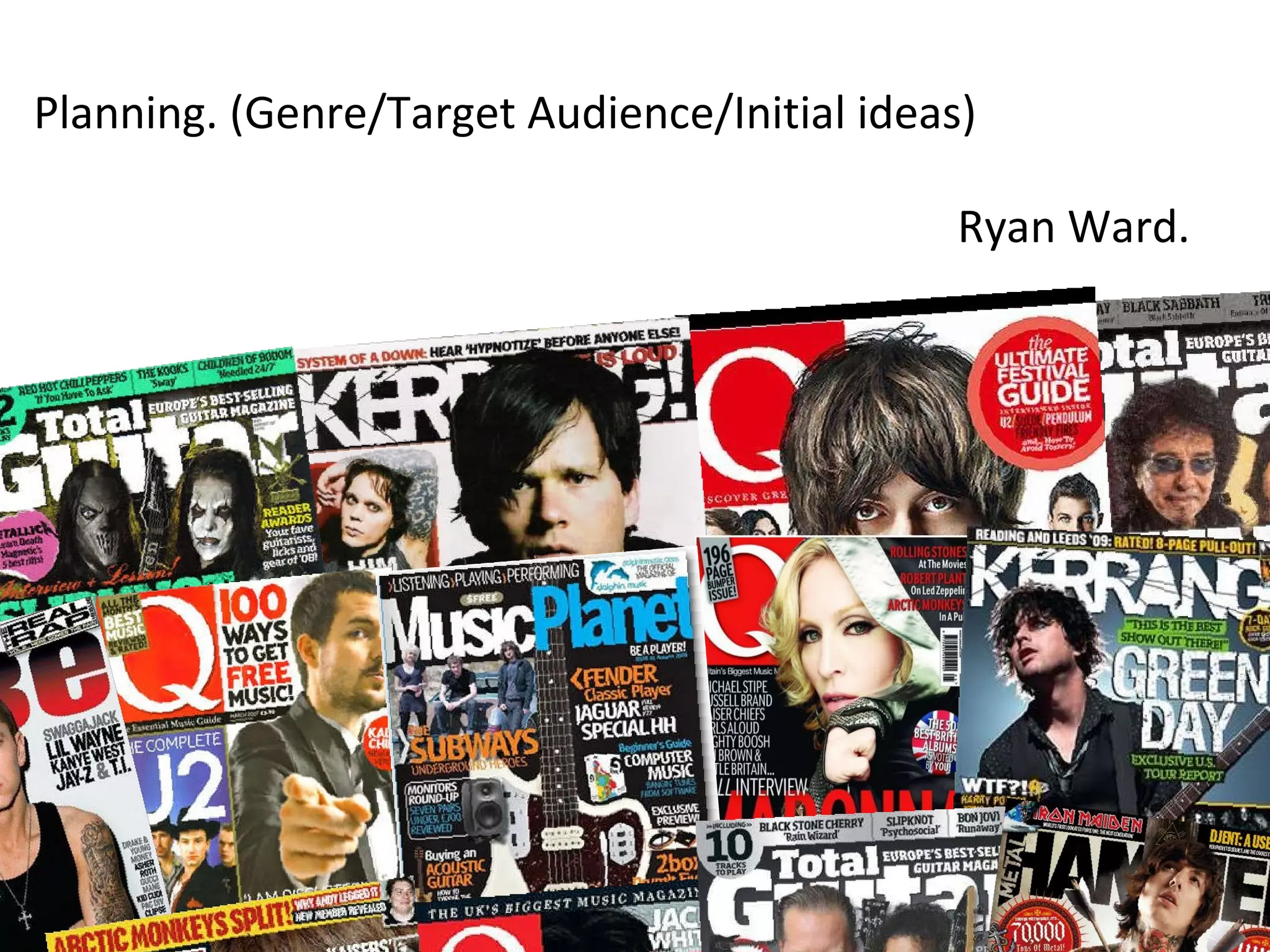 A-Level Media Studies - Magazine Planning. (Primary Coursework) | PPT
