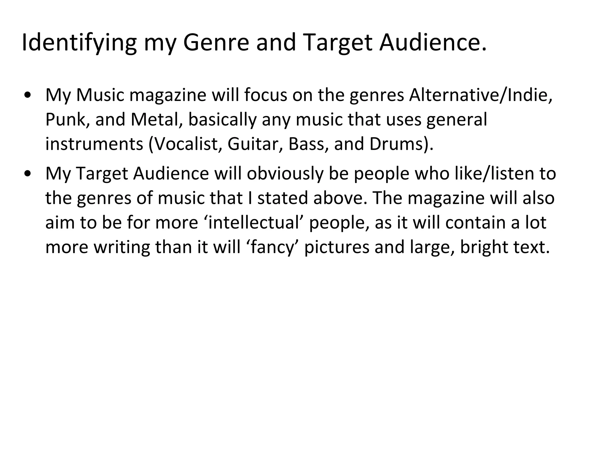 A-Level Media Studies - Magazine Planning. (Primary Coursework) | PPT