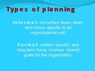 Planning in management | PPT