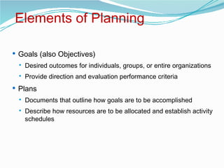 Planning in management | PPT