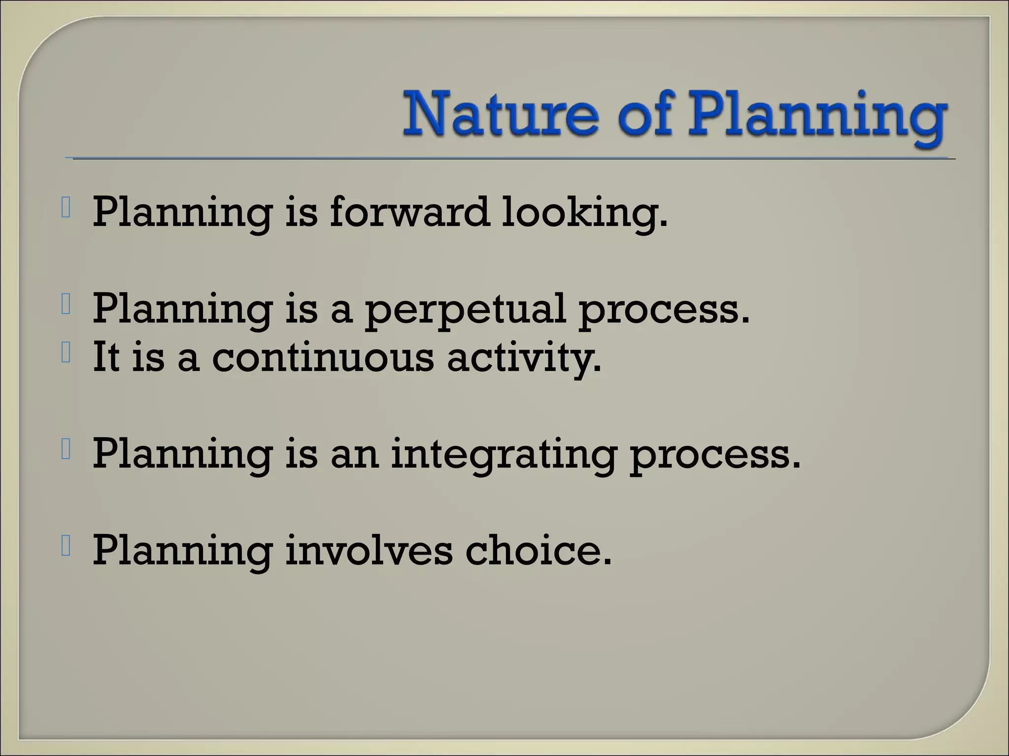 Planning : Management Function | PPT