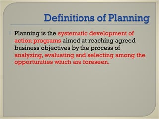 Planning : Management Function | PPT
