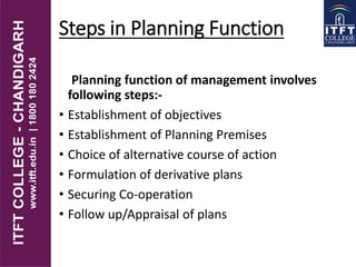ITFT - PRINCIPLE OF MANAGEMENT | PPT