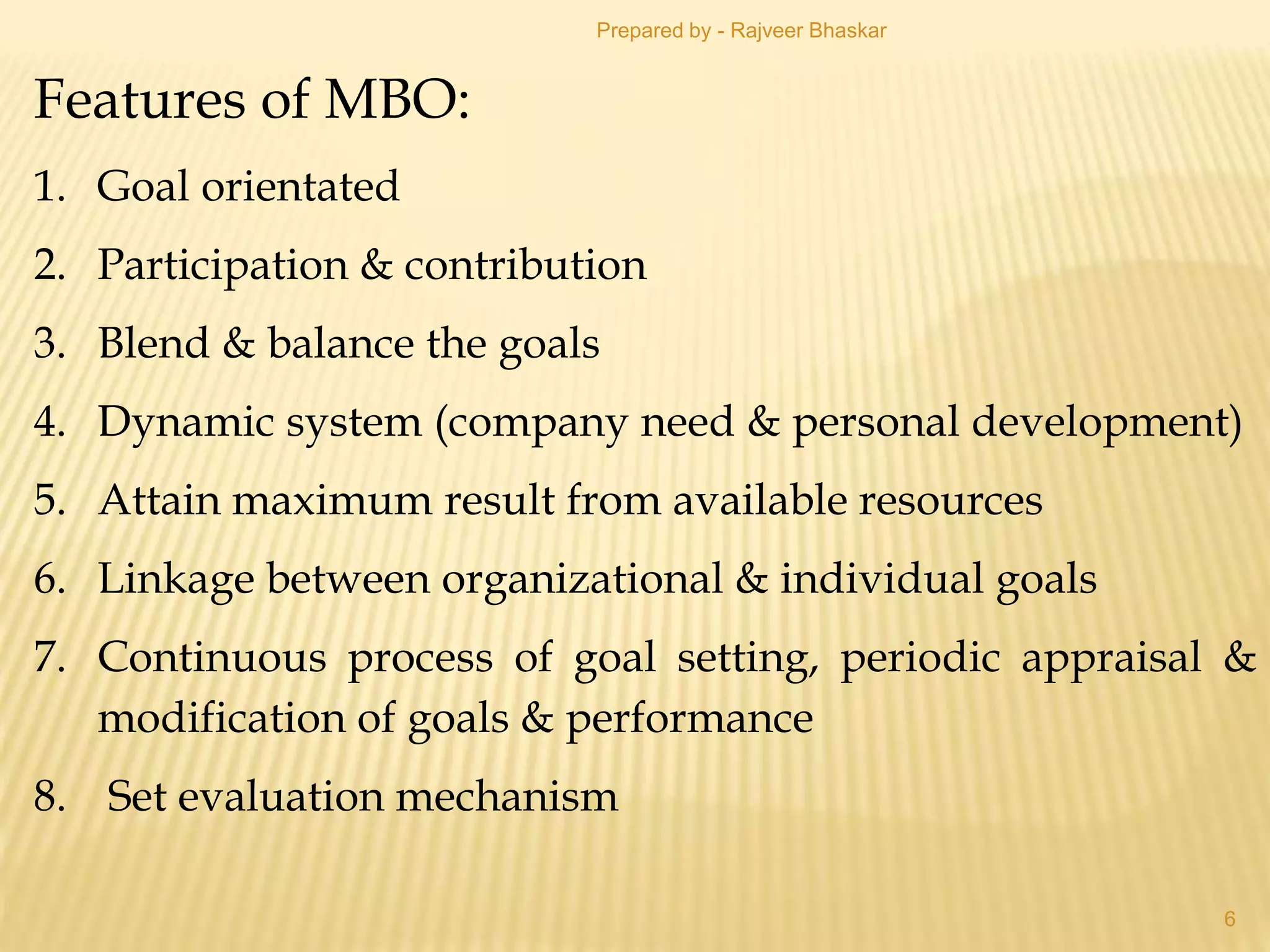 Forecasting and MBO | PPTX