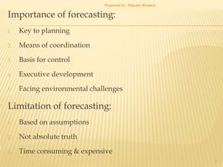 Forecasting and MBO | PPTX