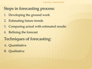 Forecasting and MBO | PPTX