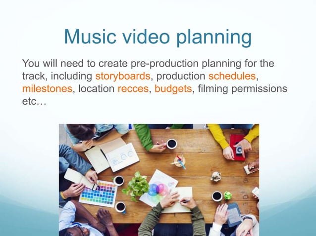 Music video planning workshop 2 | PPT
