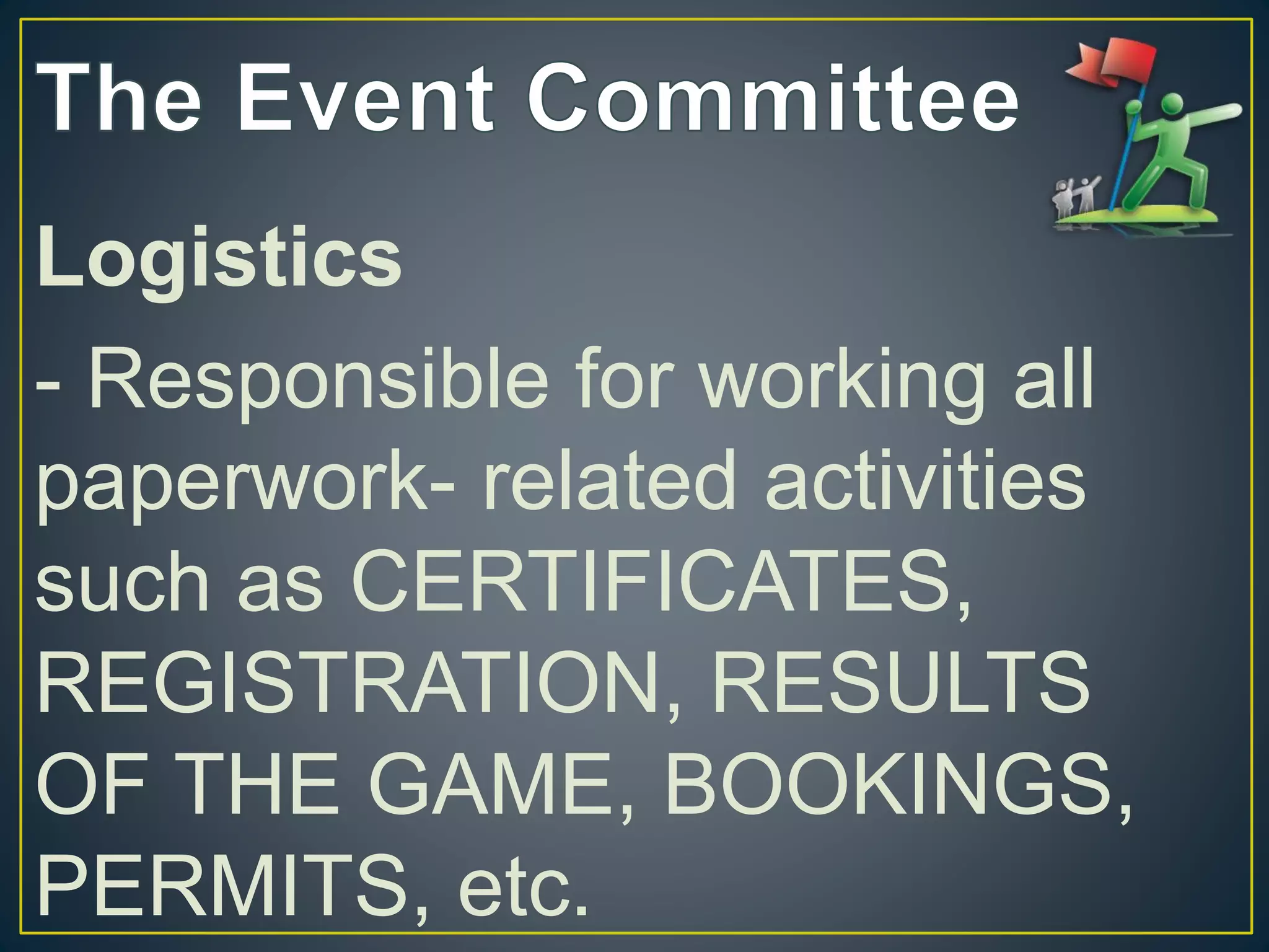 Sports Event Management Process | PPSX