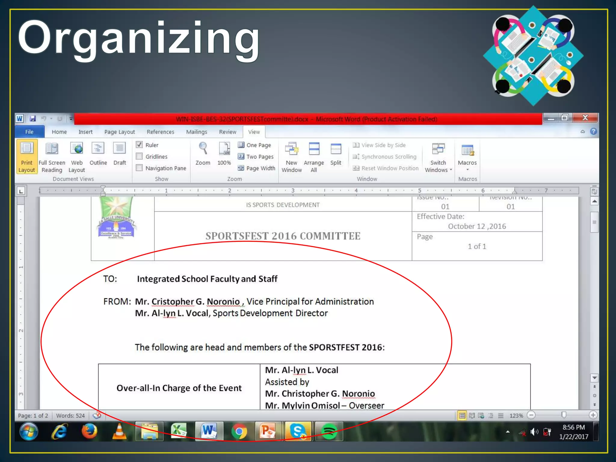 Sports Event Management Process | PPSX