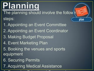 Sports Event Management Process | PPSX