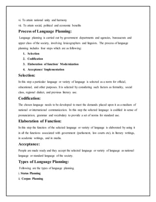 Language Planning | DOCX