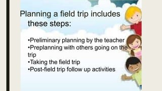 Planning and field visit | PPTX