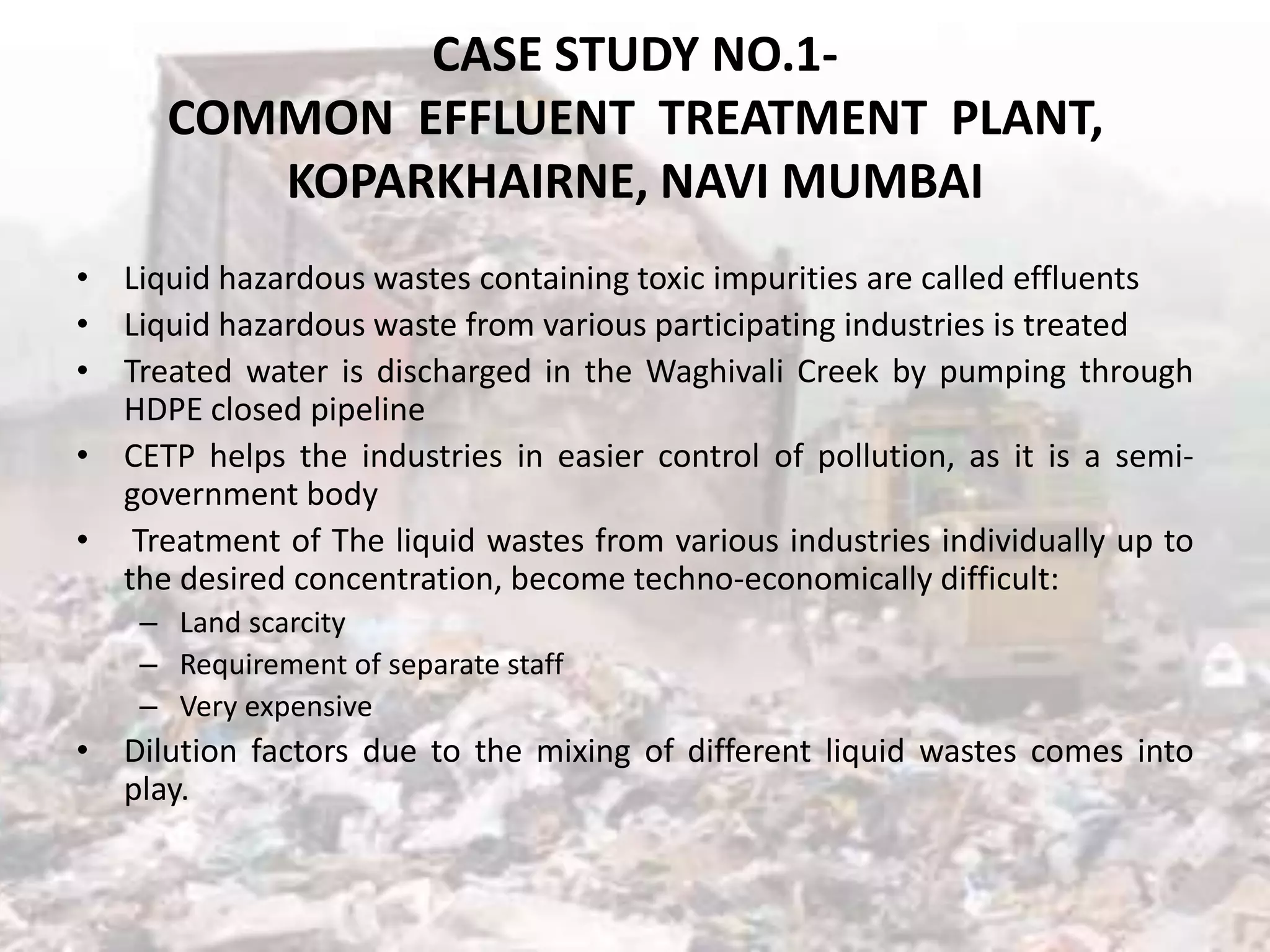 Planning and management of hazardous wastes | PPTX