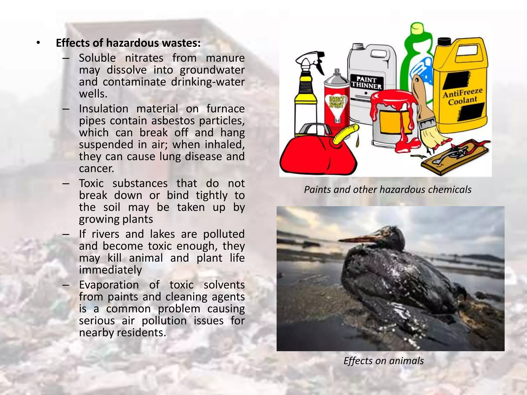 Planning and management of hazardous wastes | PPTX