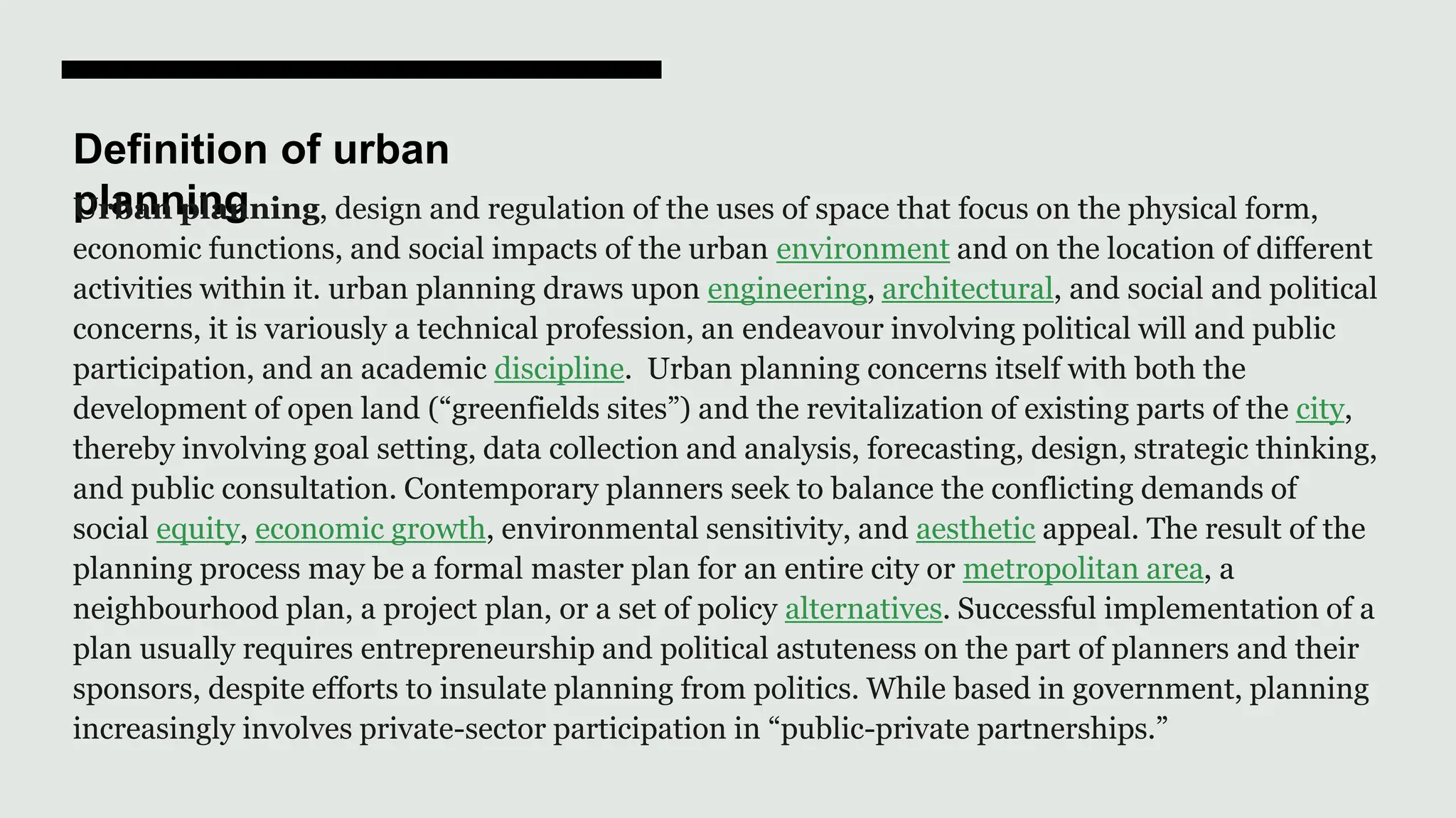 History of Urban Planning- Introduction to urban planning | PPTX