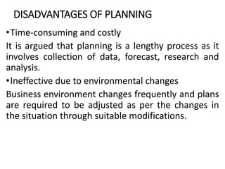 Planning is an important role in leadership and management nursing | PPT