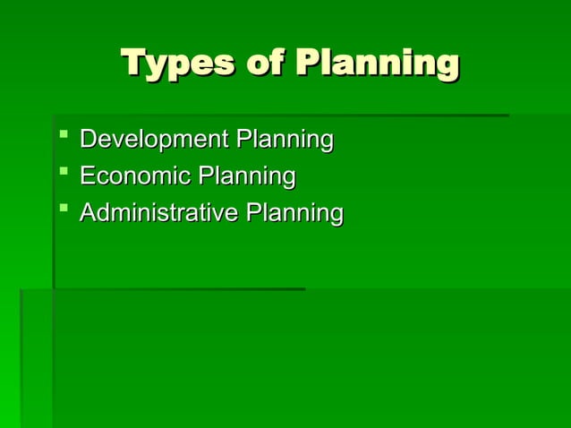 Planning, Types of Planning, and Planning Process.ppt