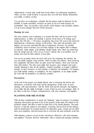 Planning a project-Gerair M Blair | PDF