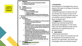 PLANNING-A-WELL-DEVELOPED-LESSON-PLAN-FROM-LESSON-EXEMPLAR.pptx
