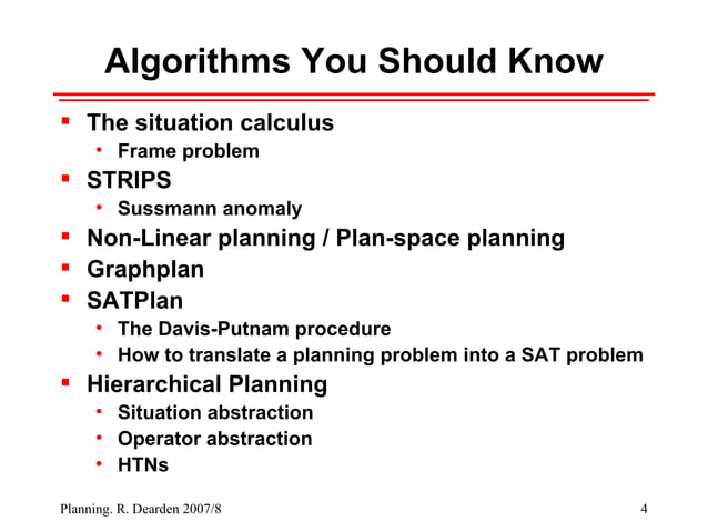 Planning Algorithms | PPT