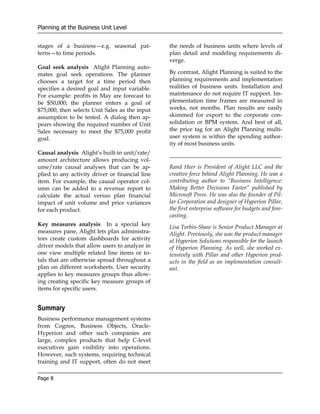 Planning at the Business Unit Level | PDF | Business | Business and Finance